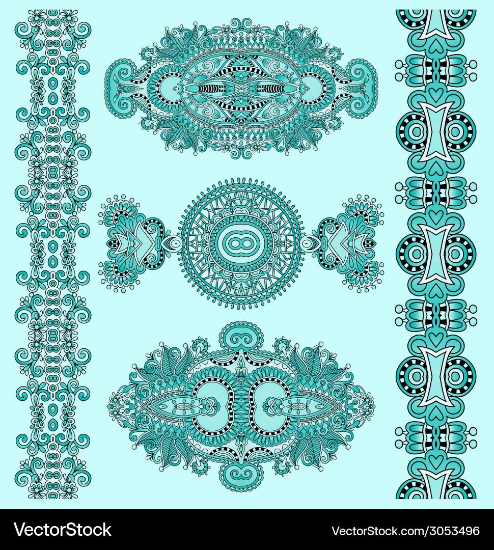 Ornamental floral adornment Royalty Free Vector Image