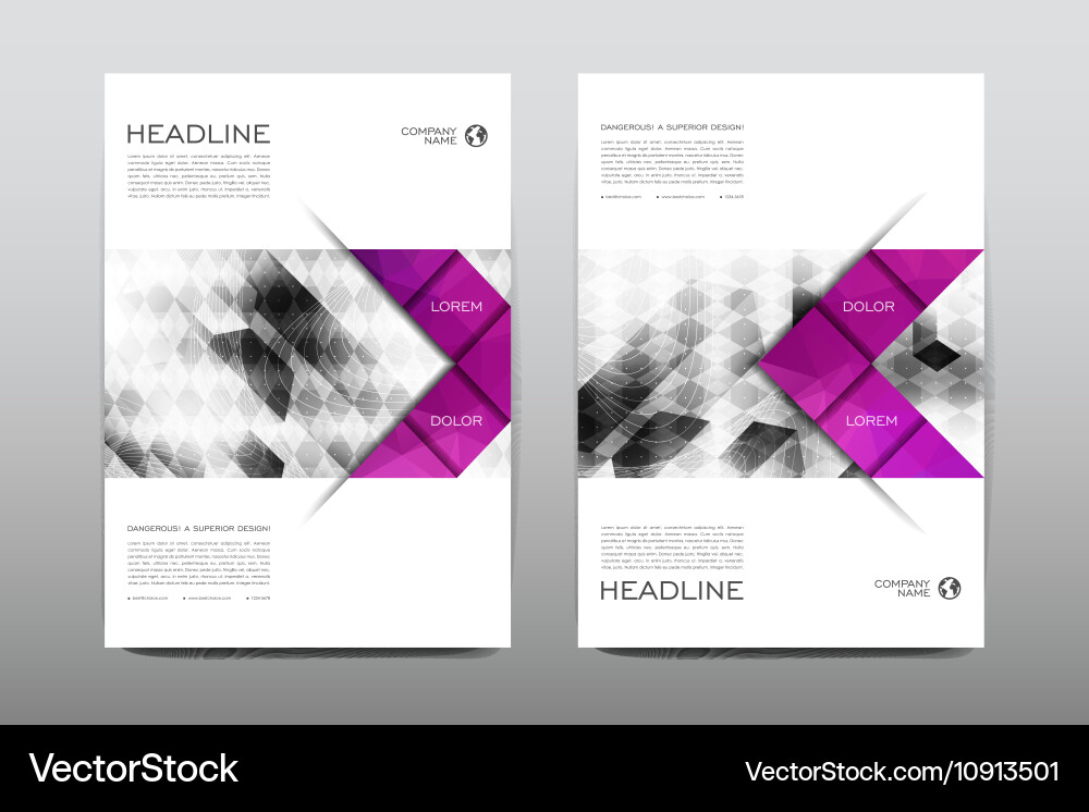 Brochure layout template flyer design Royalty Free Vector