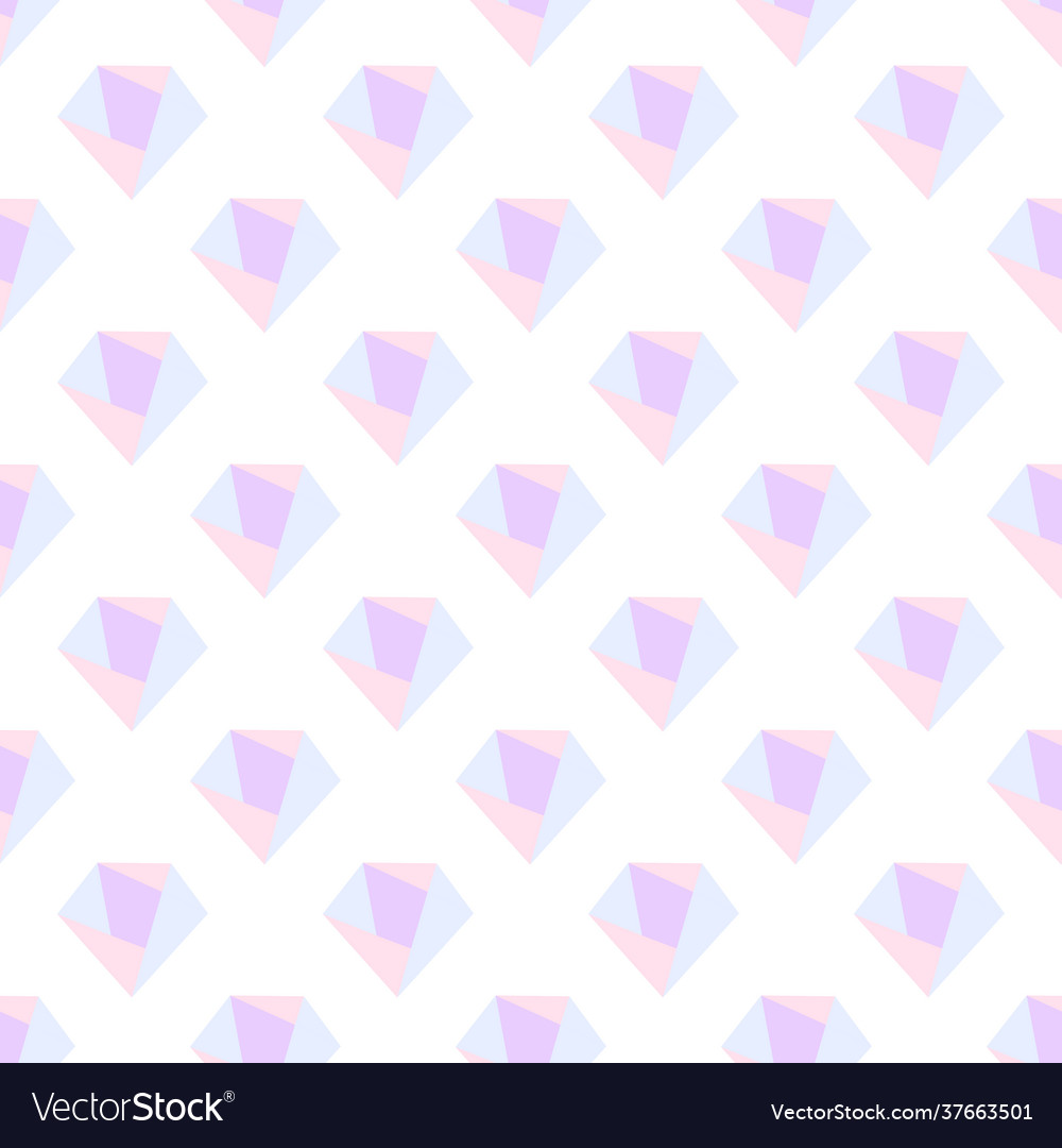 Diamond seamless crystal abstract gemstone pattern