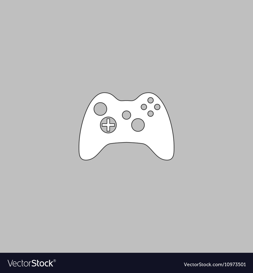 Gamepad computer symbol Royalty Free Vector Image