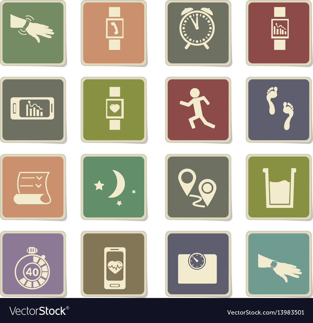 Jogging icon set Royalty Free Vector Image - VectorStock