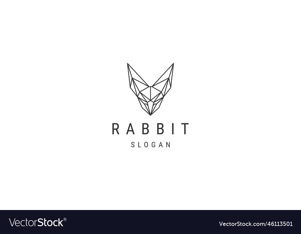 Rabbit logo Royalty Free Vector Image - VectorStock