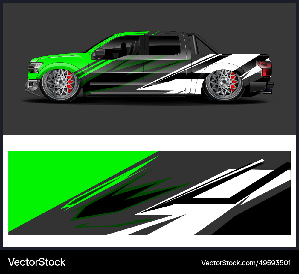 Racing car wrap design sports Royalty Free Vector Image
