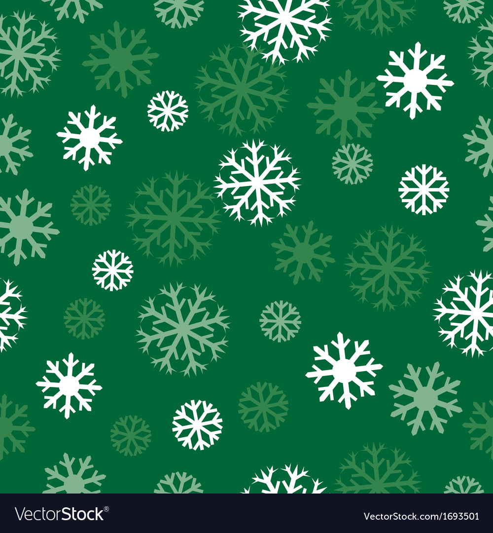 Snow green pattern Royalty Free Vector Image - VectorStock