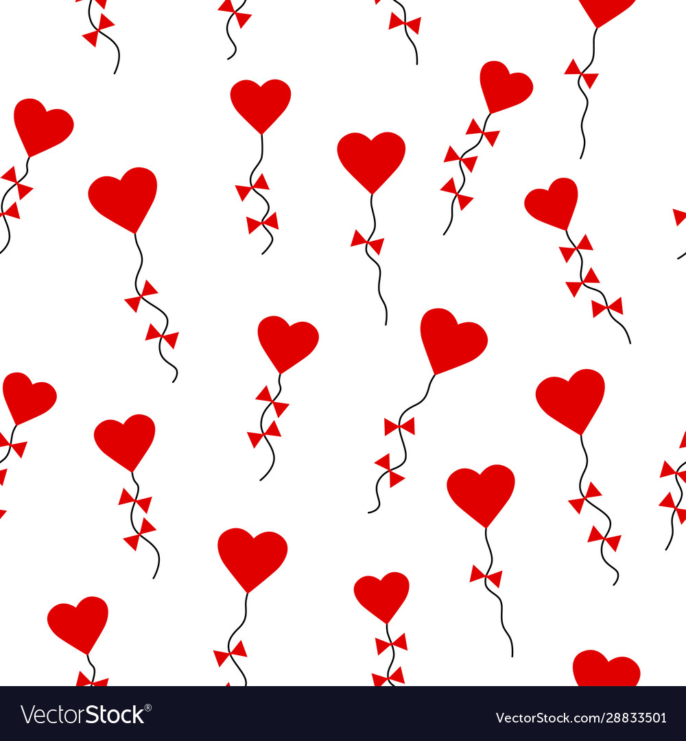 Valentines day pattern seamless with heart-shaped Vector Image