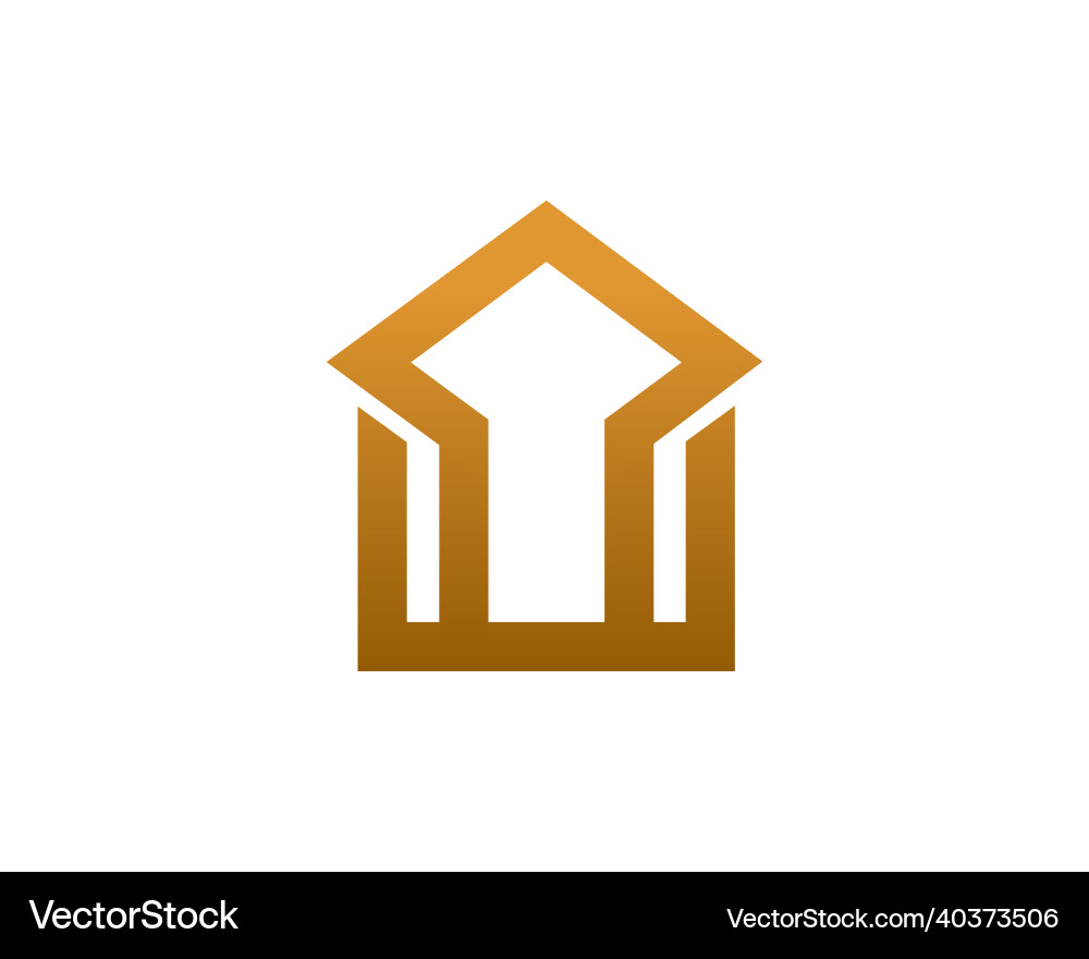 Abstract house logo template icon symbol Vector Image