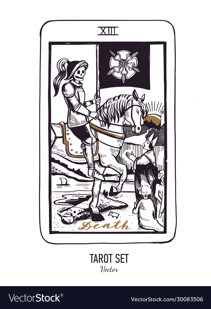 Hand drawn tarot card deck major arcana Royalty Free Vector