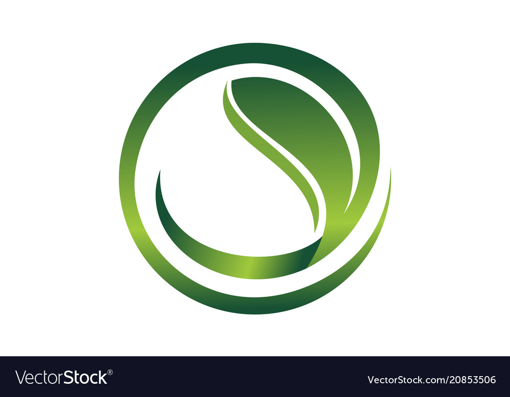 Leaf logo design template Royalty Free Vector Image