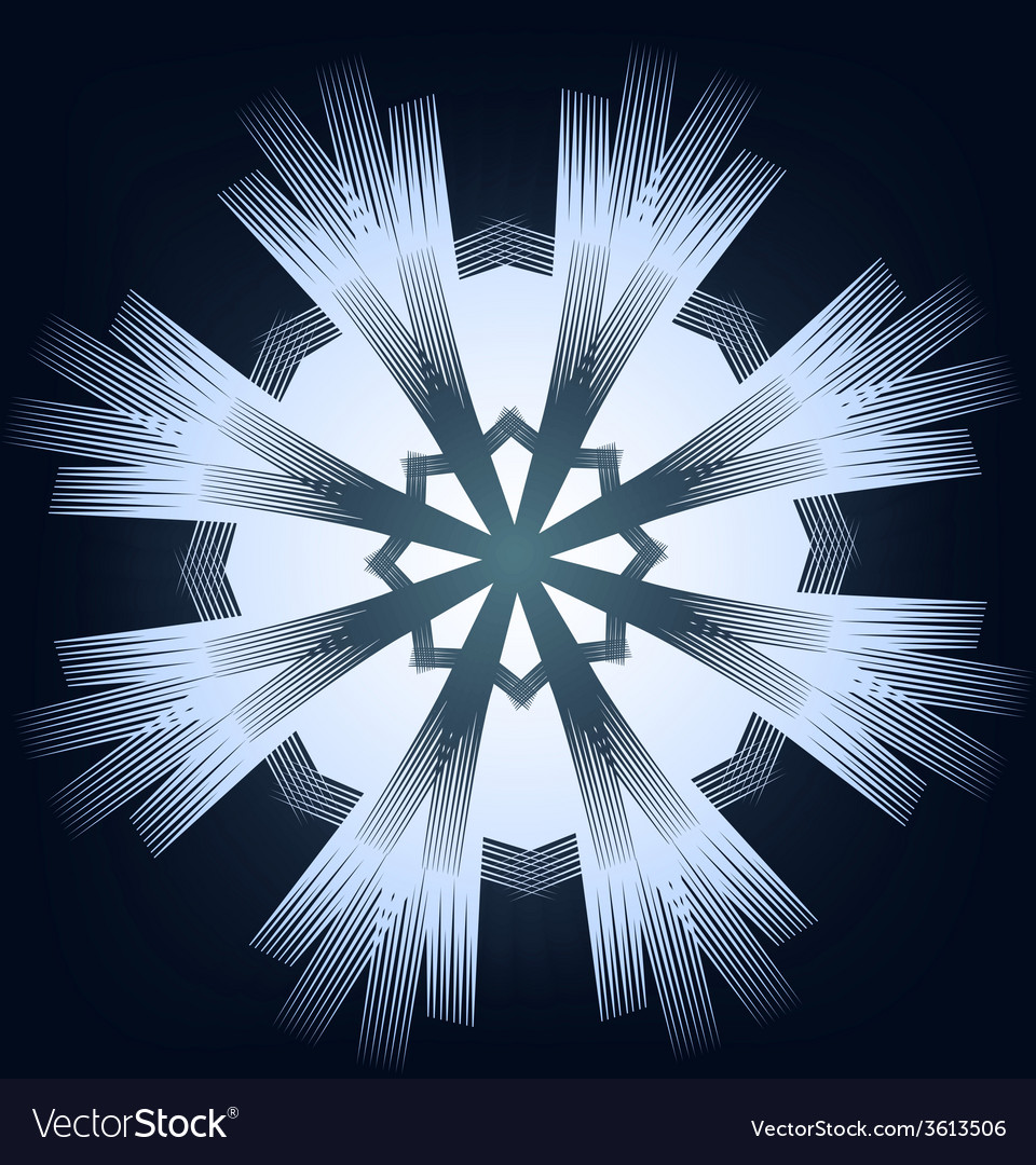 Shining snowflake Royalty Free Vector Image - VectorStock
