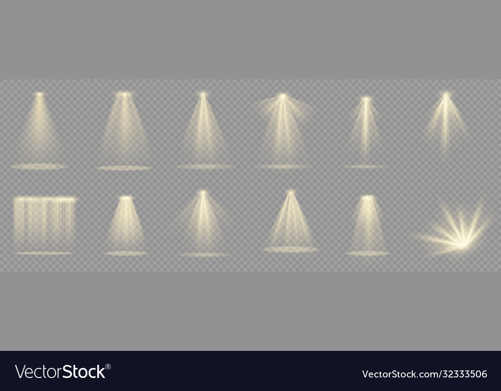 Spotlight light effect Royalty Free Vector Image