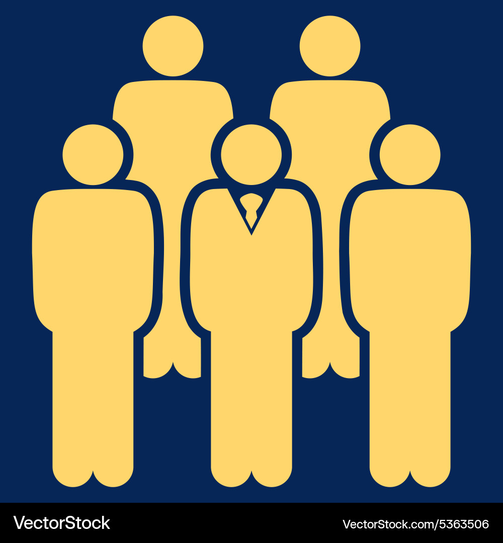 Staff icon from business bicolor set Royalty Free Vector