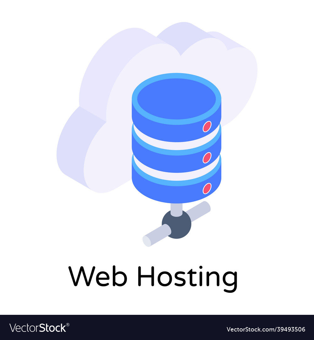 Web hosting Royalty Free Vector Image - VectorStock