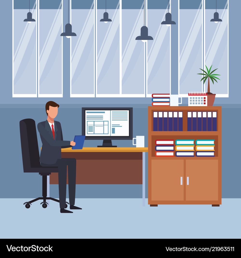 Business people cartoon Royalty Free Vector Image