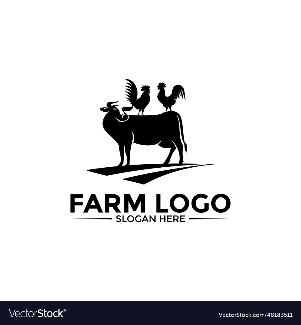 Farm logo icon design template Royalty Free Vector Image