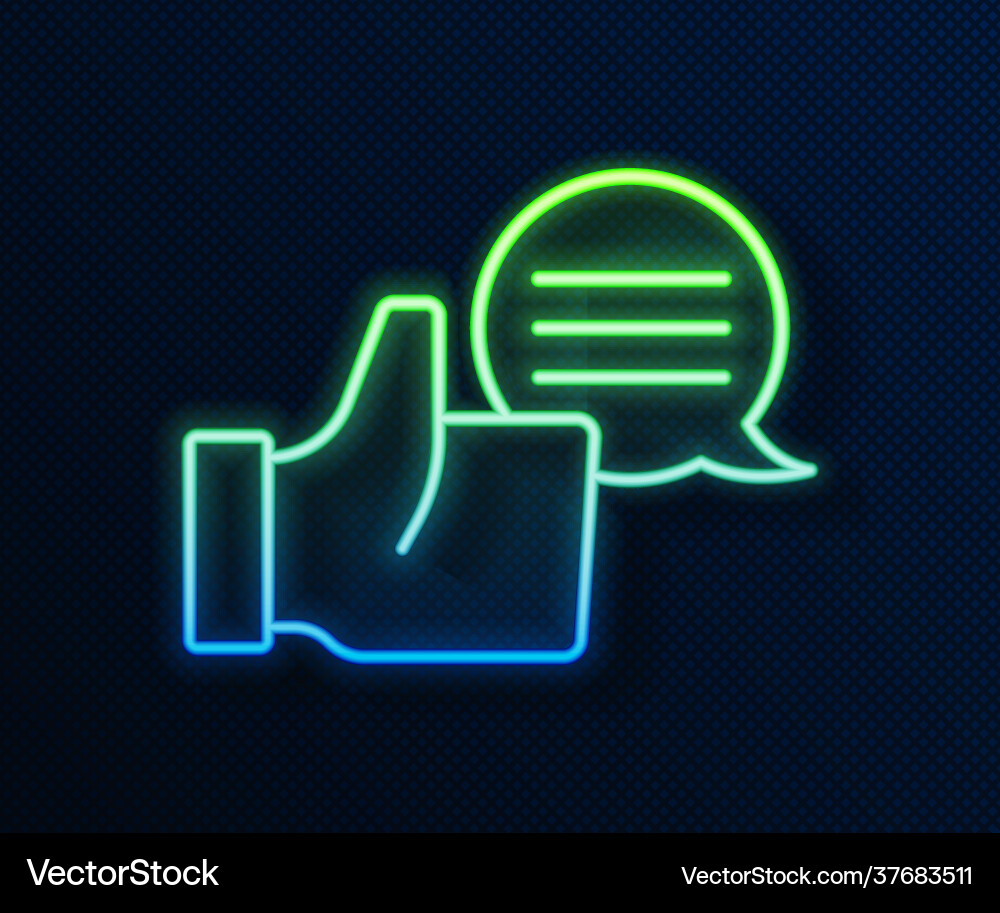 Glowing neon line consumer or customer product Vector Image
