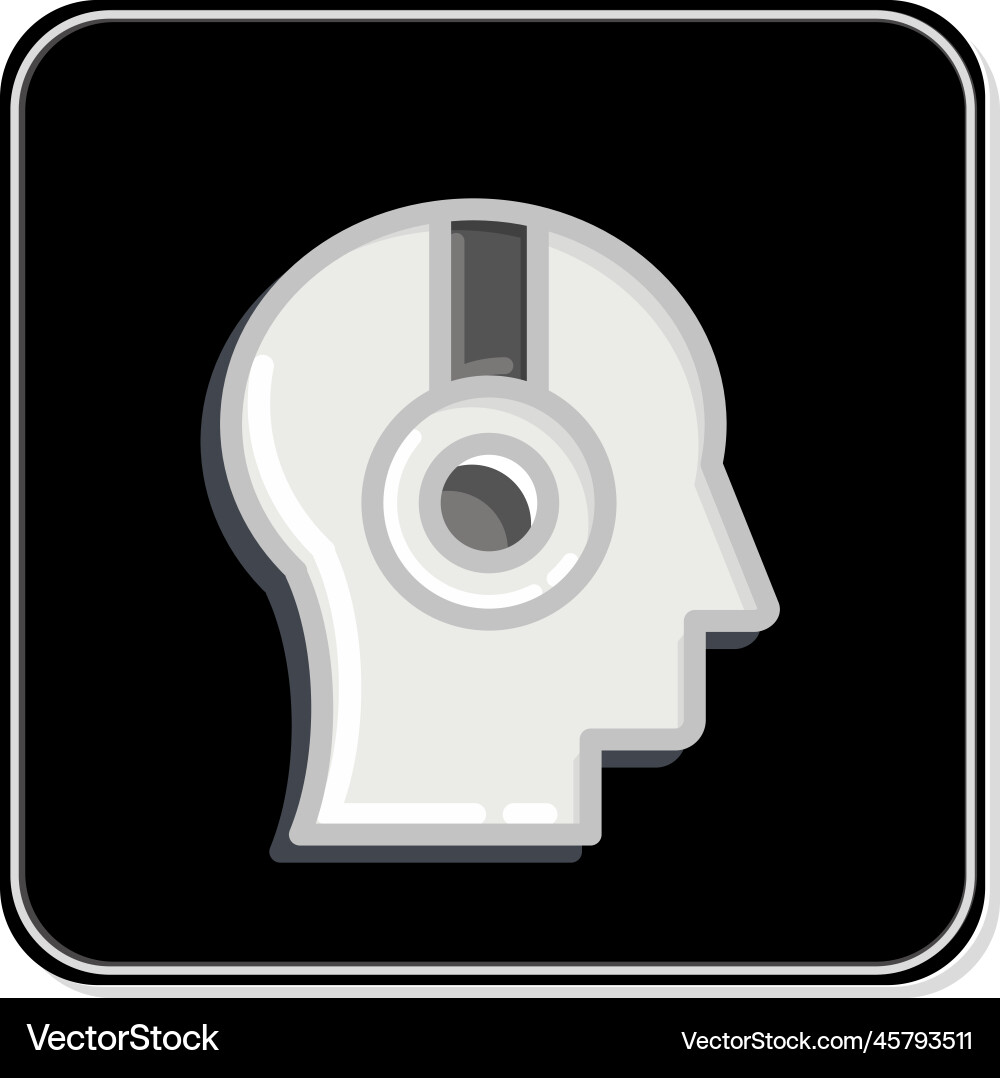 Icon audio course related to education symbol Vector Image