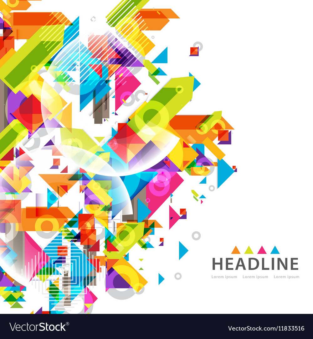 Brochure header layout Royalty Free Vector Image