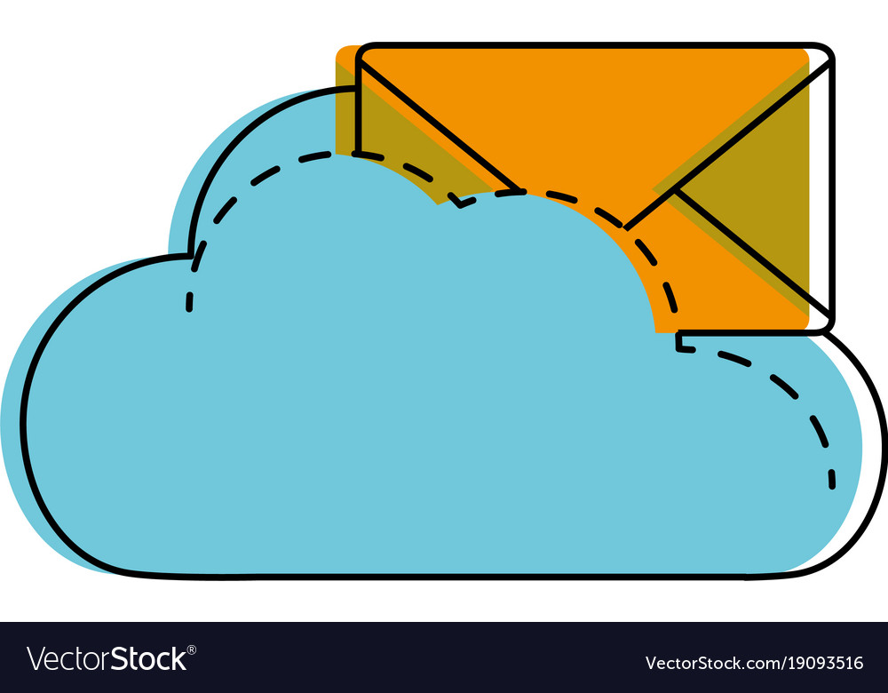 Cloud computing design Royalty Free Vector Image