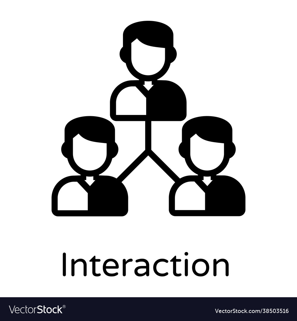 Interaction Royalty Free Vector Image - VectorStock