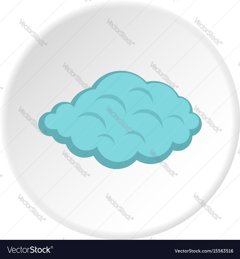 Small cloud icon circle Royalty Free Vector Image