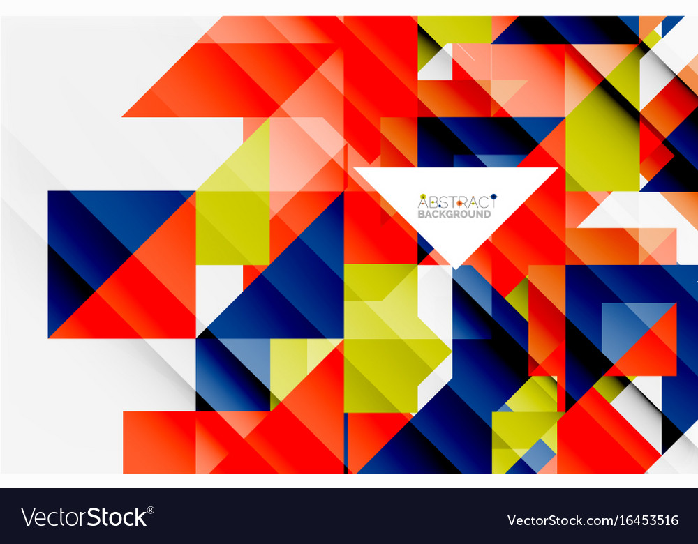 Triangle pattern design background Royalty Free Vector Image