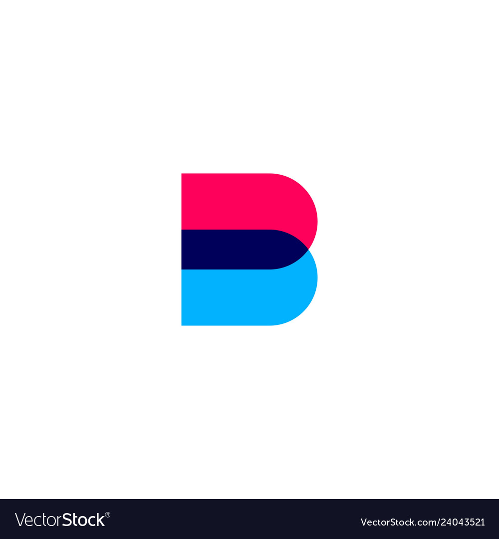 B letter overlapping logo icon Royalty Free Vector Image B letter overlapping logo icon Royalty Free Vector Image