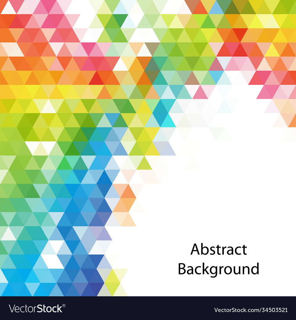 Colored triangular shapes polygonal style Vector Image