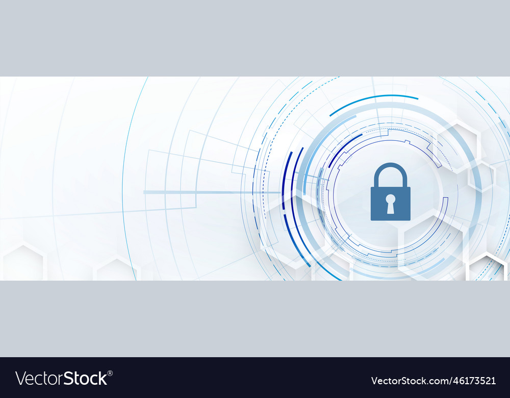 Cybersecurity and information or network Vector Image