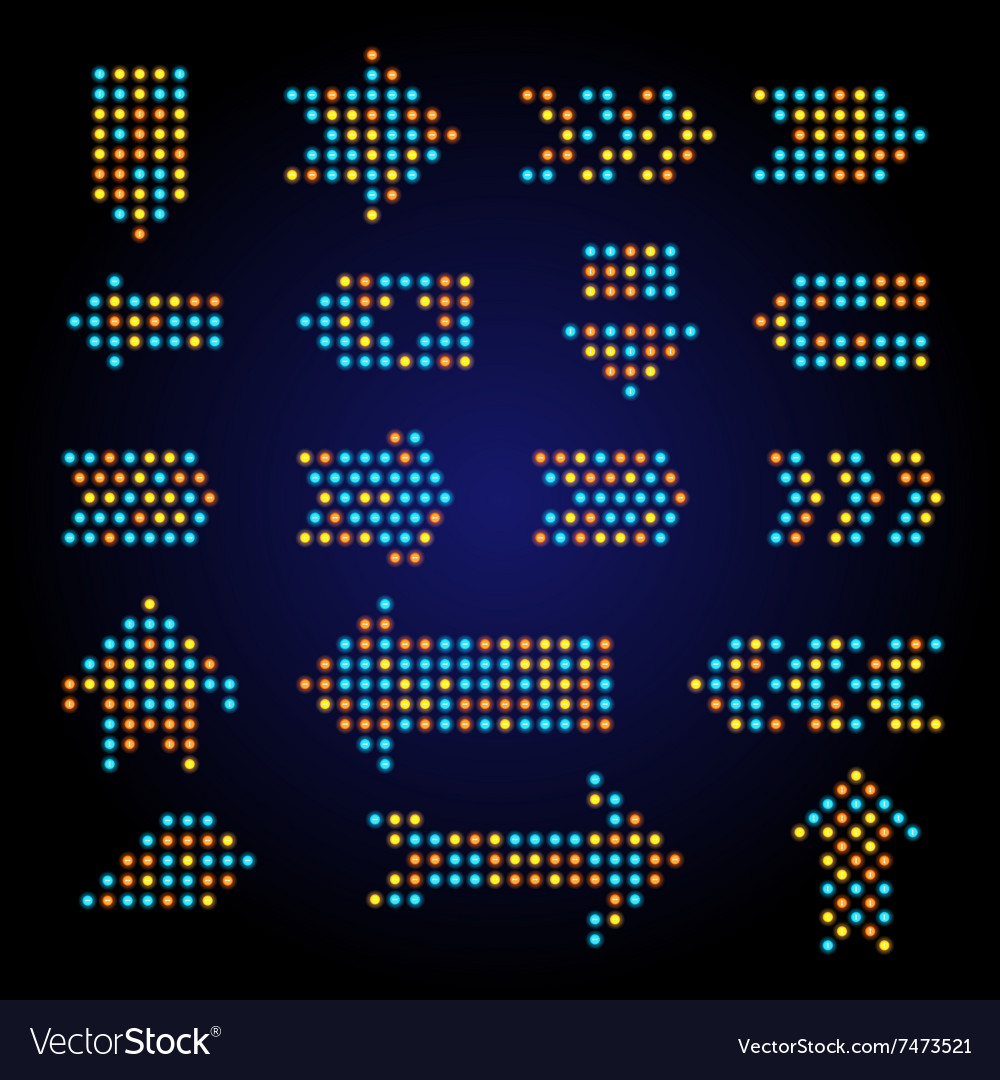 Light bulb arrow Royalty Free Vector Image - VectorStock