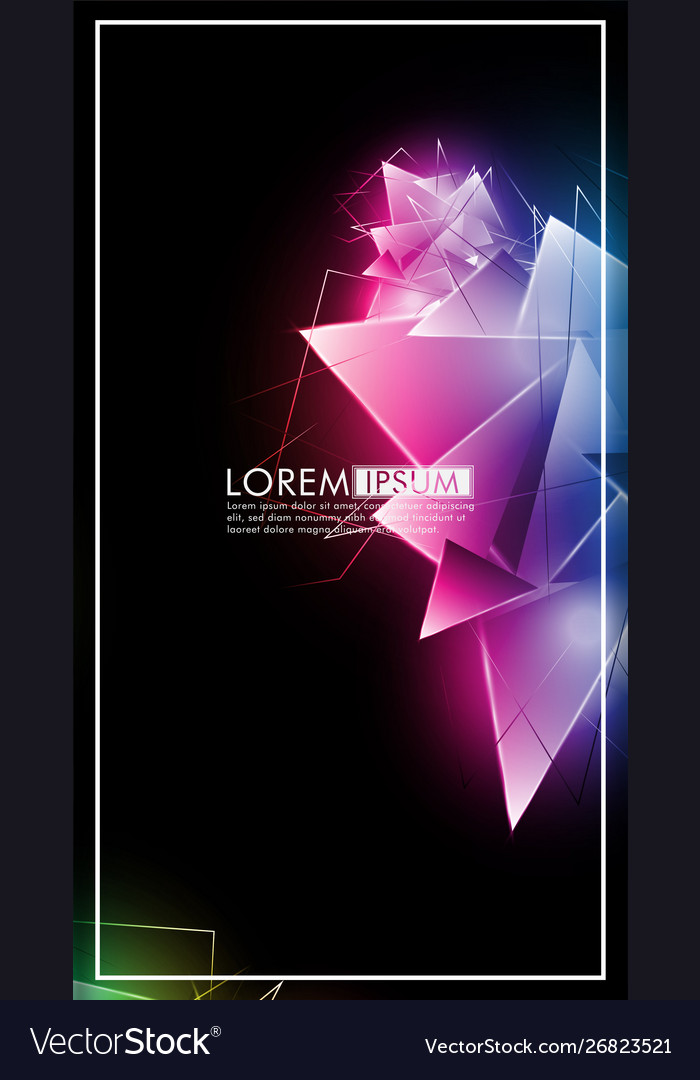 Vertical triangle background abstract composition Vector Image