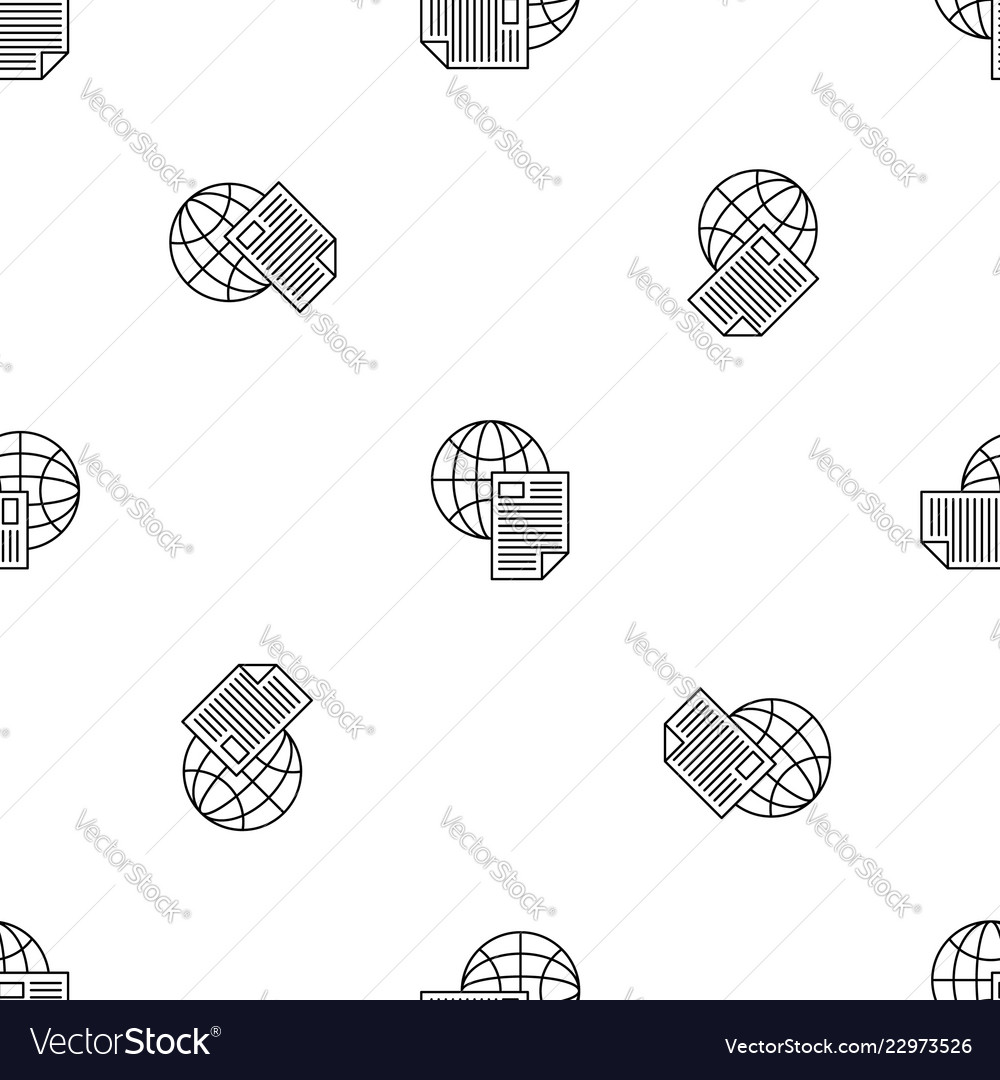 Global document pattern seamless Royalty Free Vector Image