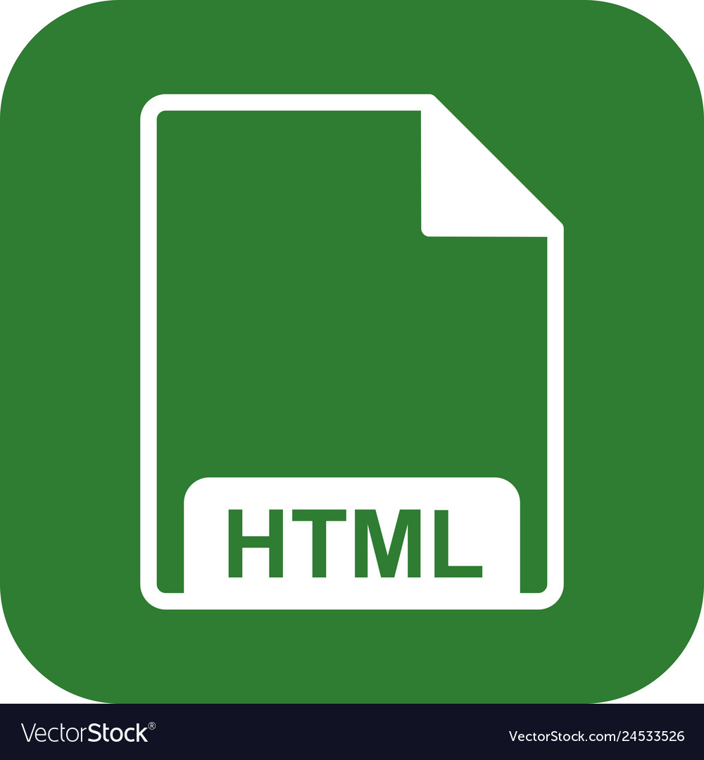 Html icon Royalty Free Vector Image - VectorStock