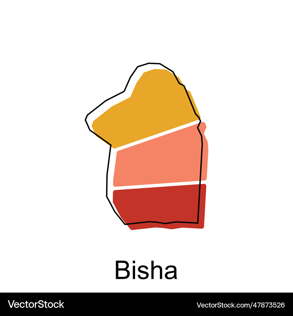 Map of bisha design template world Royalty Free Vector Image