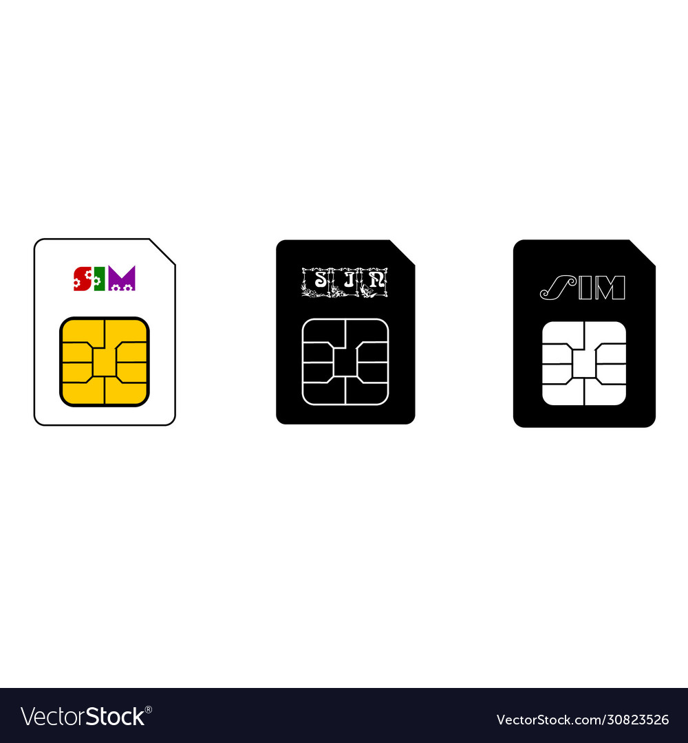 Sim card Royalty Free Vector Image - VectorStock