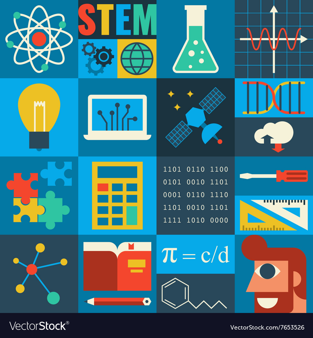 Stem education Royalty Free Vector Image - VectorStock