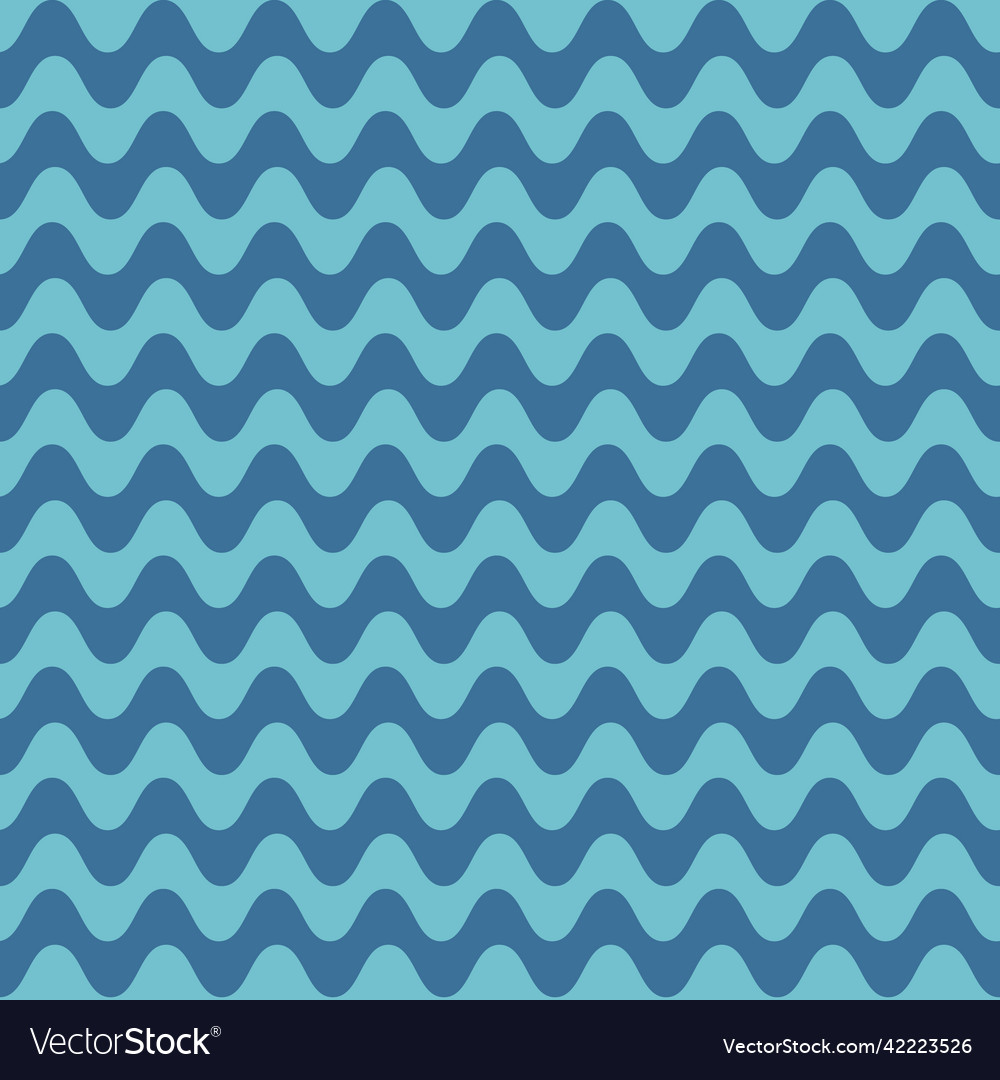 Wave seamless pattern Royalty Free Vector Image