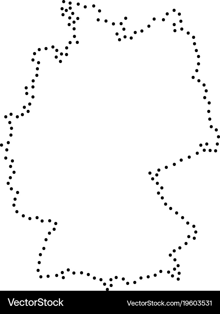 Abstract schematic map of germany from the black Vector Image