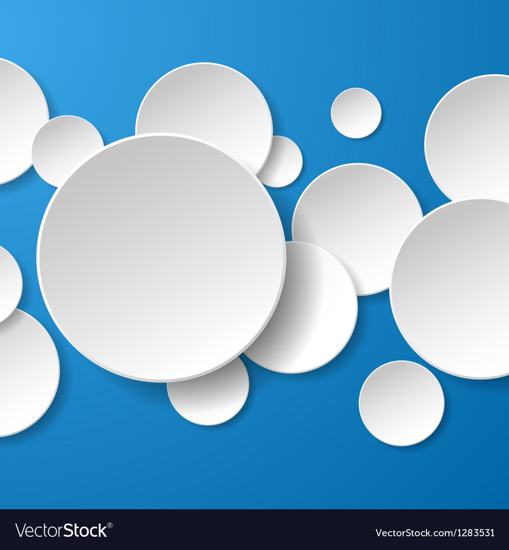 Abstract white paper circles Royalty Free Vector Image Abstract white paper circles Royalty Free Vector Image
