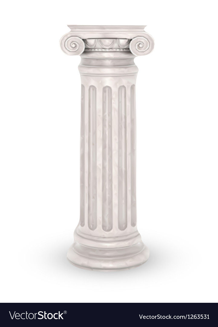 Classical column Royalty Free Vector Image - VectorStock