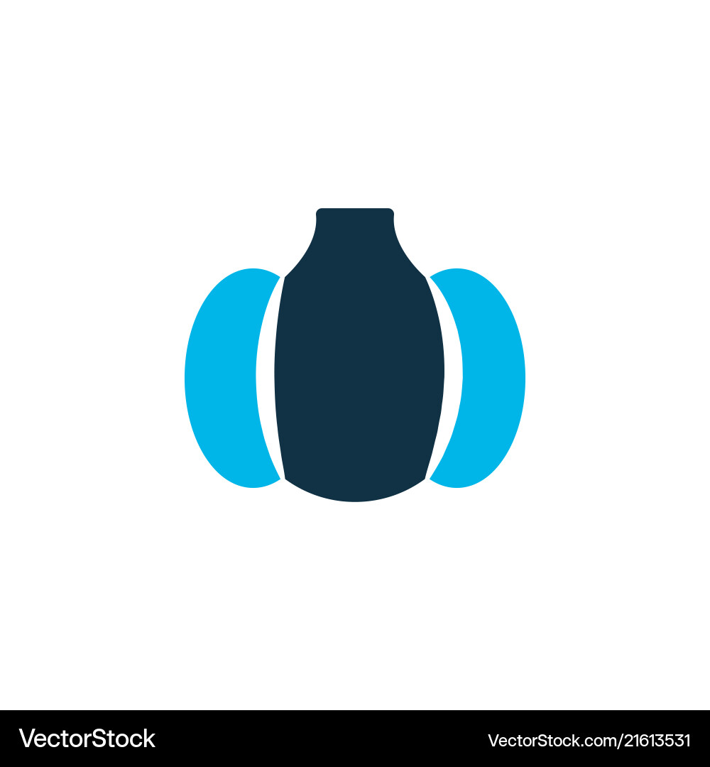 Gourd icon colored symbol premium quality Vector Image