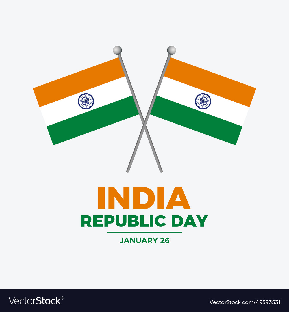 India republic day national festival poster Vector Image