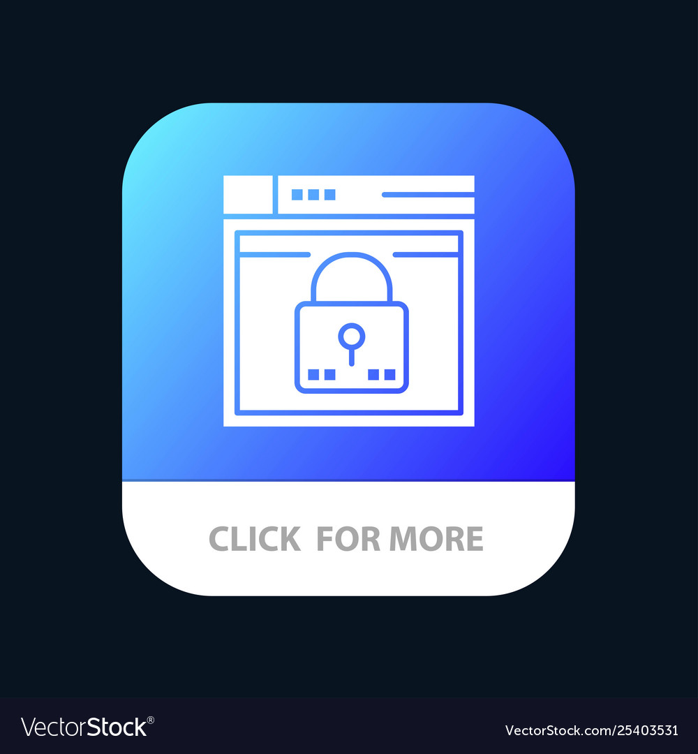 Login Secure Web Layout Password Lock Mobile App Vector Image