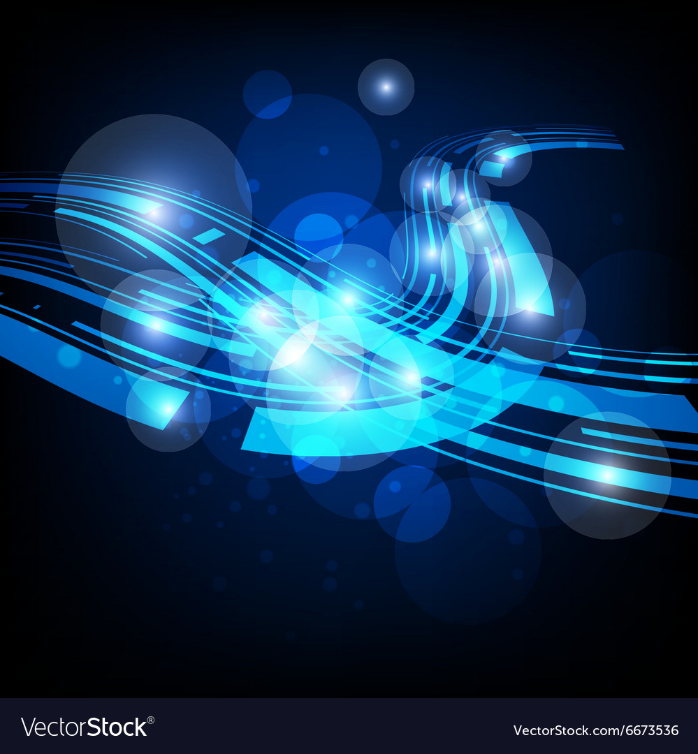 Blue techno background Royalty Free Vector Image