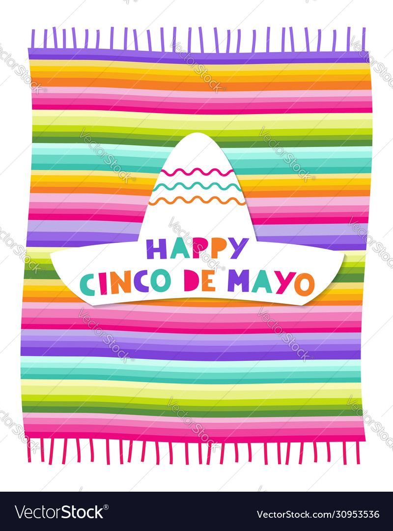 Cinco de mayo greeting card Royalty Free Vector Image