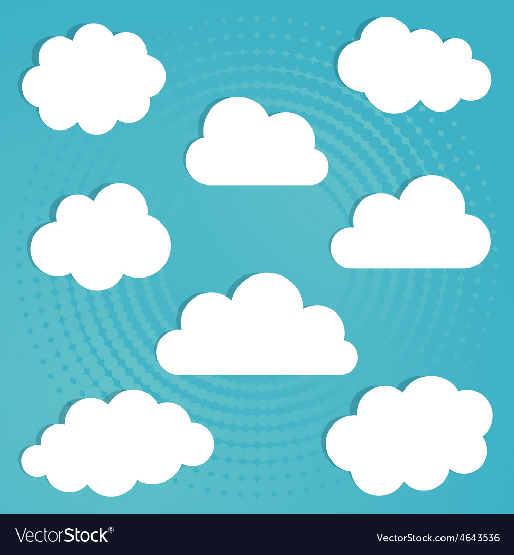 Clouds background Royalty Free Vector Image - VectorStock