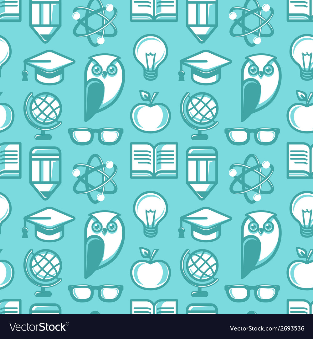 Education pattern flat 2 Royalty Free Vector Image