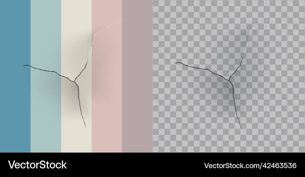 Realistic crack paint texture in vintage style Vector Image