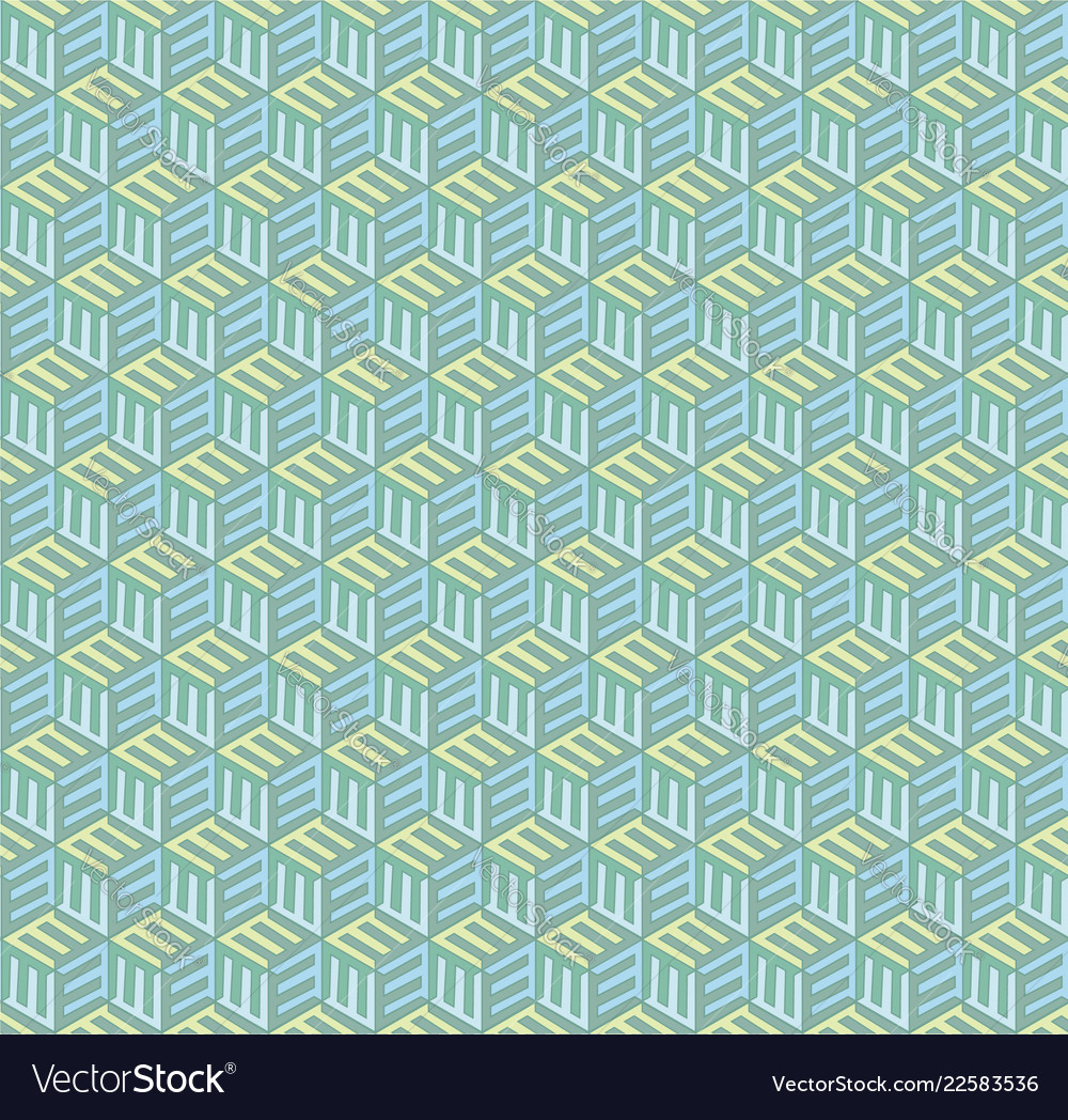 Seamless pattern with cubes Royalty Free Vector Image