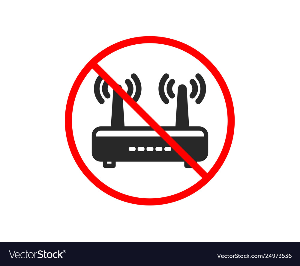 Wifi router icon computer component sign Vector Image
