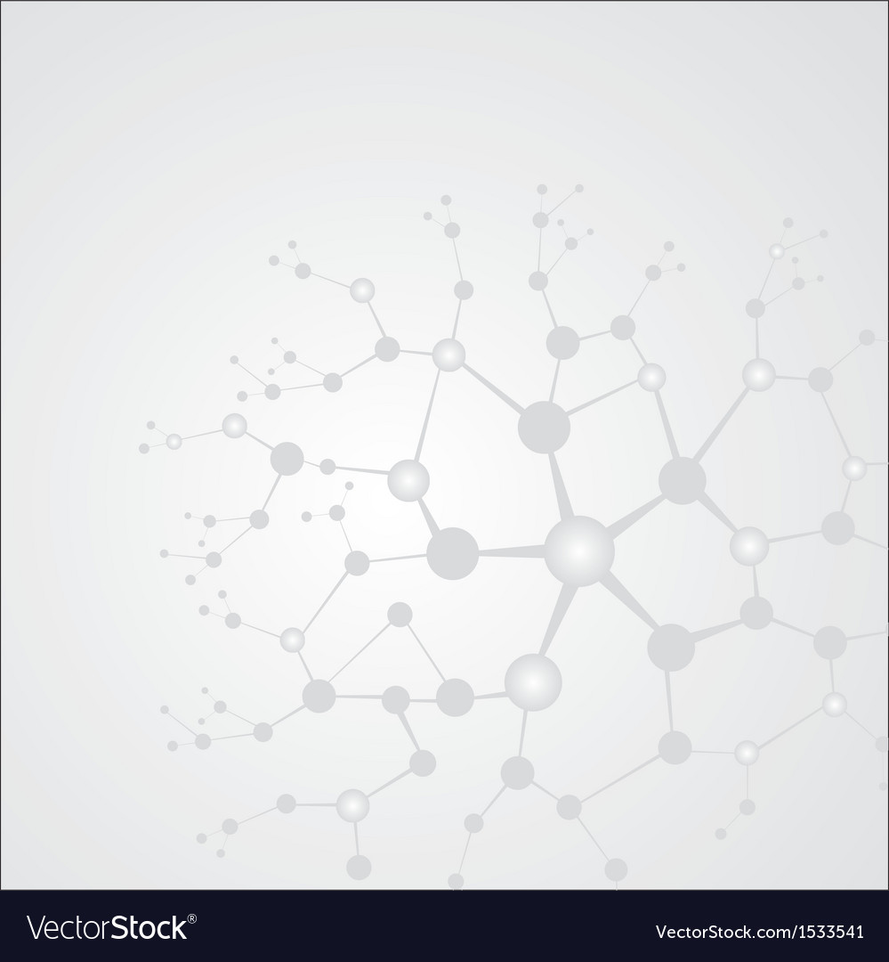 Abstract molecular structure background Royalty Free Vector